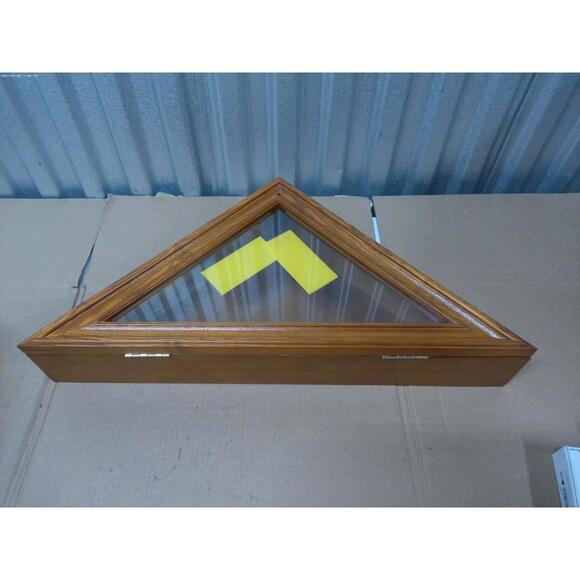 Storage & Organization | Wooden Triangular Military Flag Display Case ...